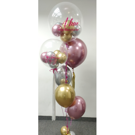 Bouquet de Cumpleaños con Globos Confetti Personalizados